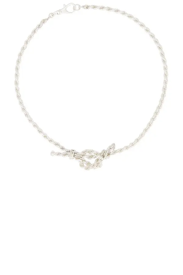 MARTINE ALI Knotted Rope Chain Necklace - Sterling Silver