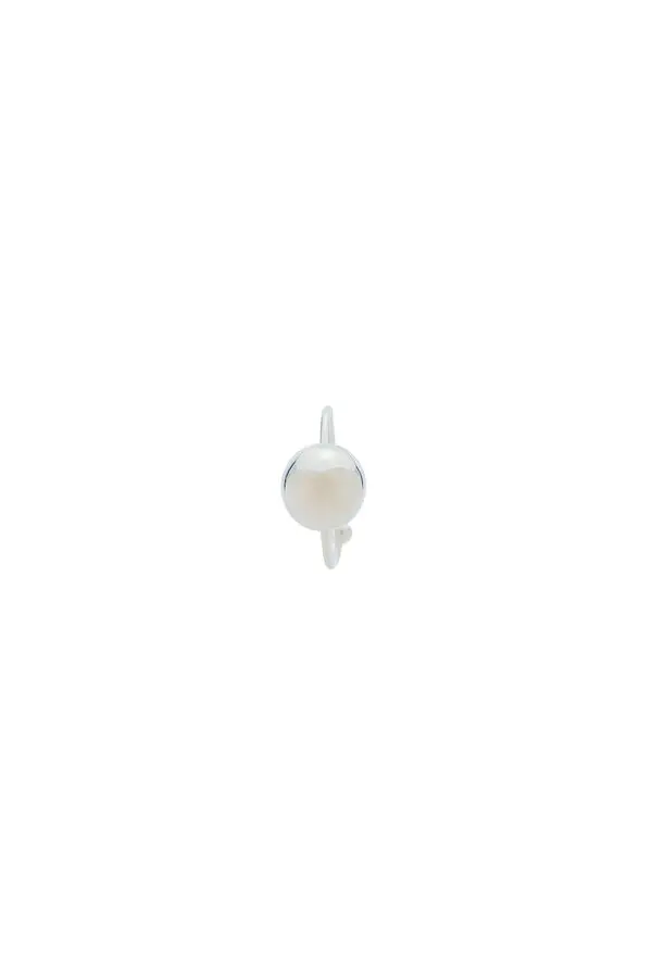 Valentino Garavani Metallic Silver Mono Earring
