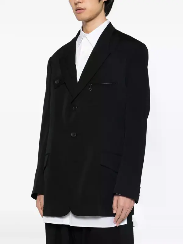 Yohji Yamamoto Wool Gabardine Blazer