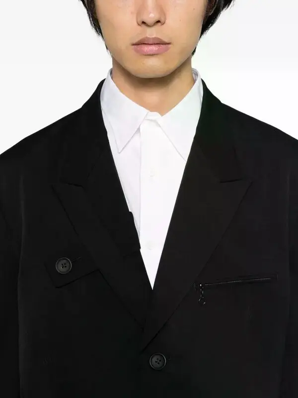 Yohji Yamamoto Wool Gabardine Blazer