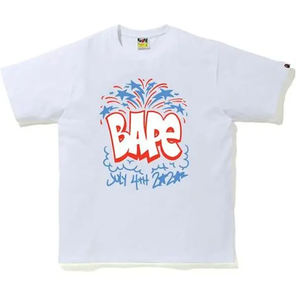 A BATHING APE 2020 Independence Day Tee Shirt - White
