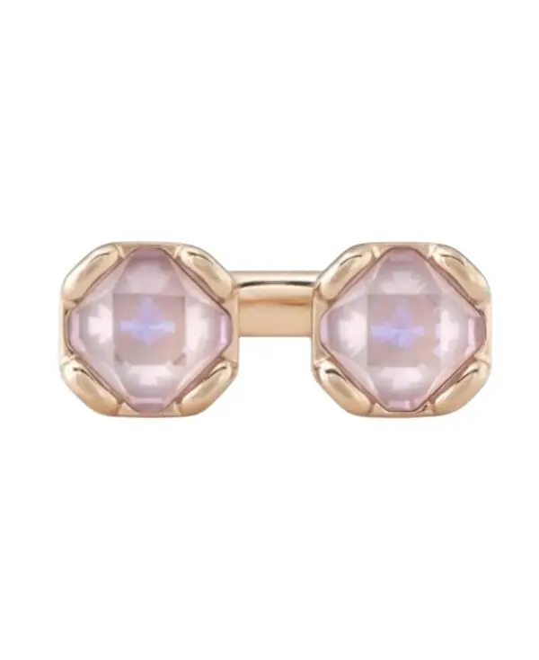 UNODE50 Twin Crystal Ring - Gold