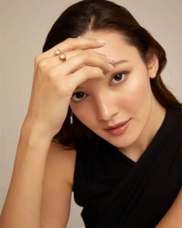 UNODE50 Twin Crystal Ring