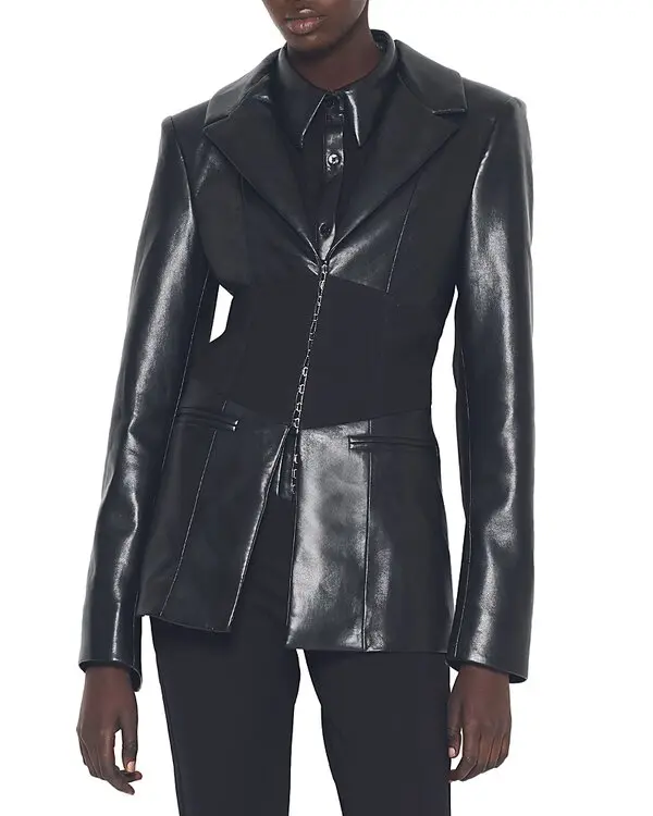 AS By DF Amour Recycled Leather Blazer