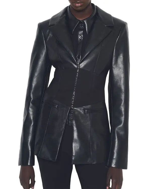 AS By DF Amour Recycled Leather Blazer