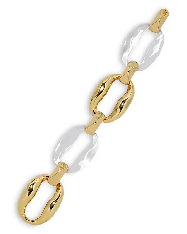 Alexis Bittar Liquid Lucite Link Bracelet - Two Tone