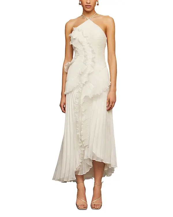 AMUR Lorelie Halter Gown - Ivory