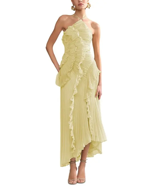 AMUR Lorelie Halter Gown - Lotus