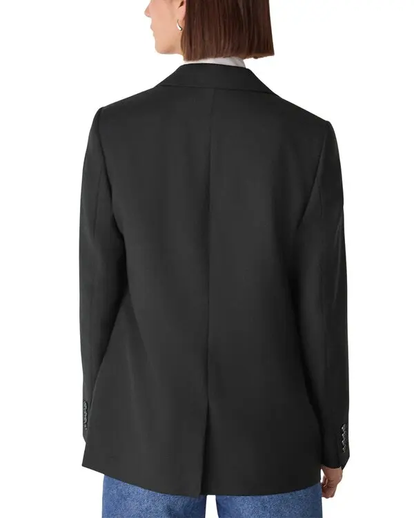 Whistles Single Breasted Wool Blend Blazer