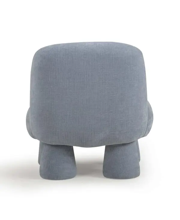 TOV FURNITURE Stomp Upcycled Chenille Accent Chair - Blue
