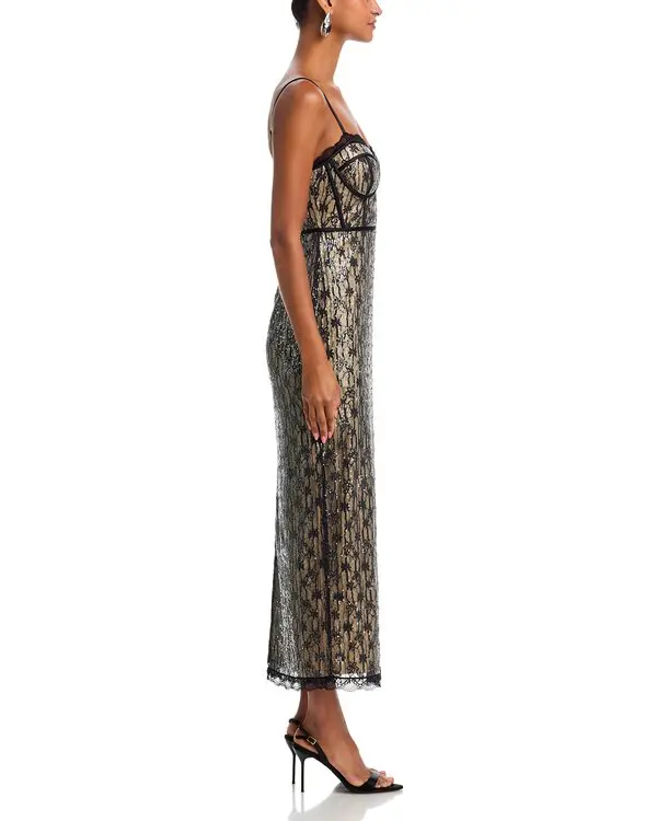 chinese dress ladies L'agence Senna Lace Bustier Dress | Black | Size Xs main image 1