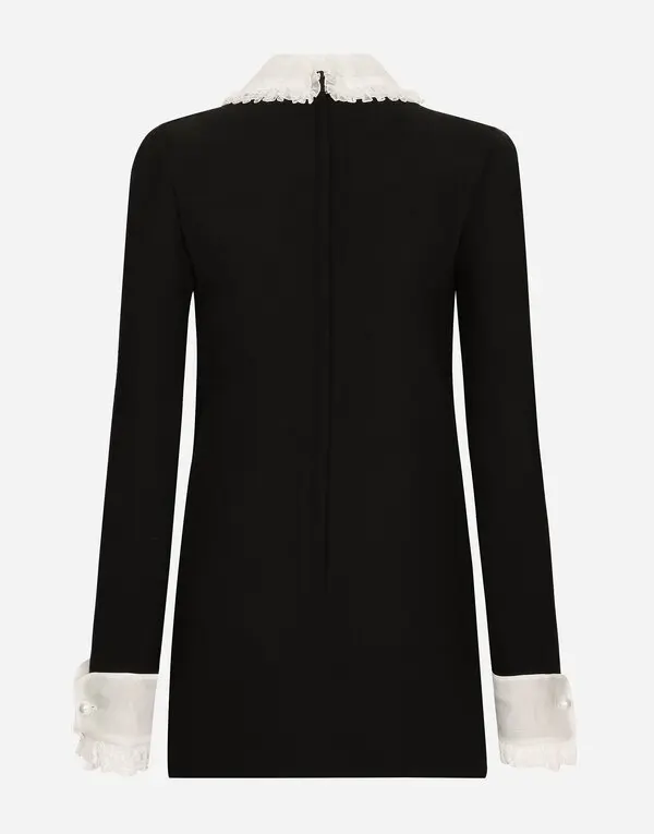 Dolce & Gabbana Short Wool Crepe Dress