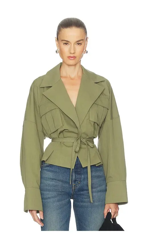 CAMILA COELHO Mari Jacket - Sage