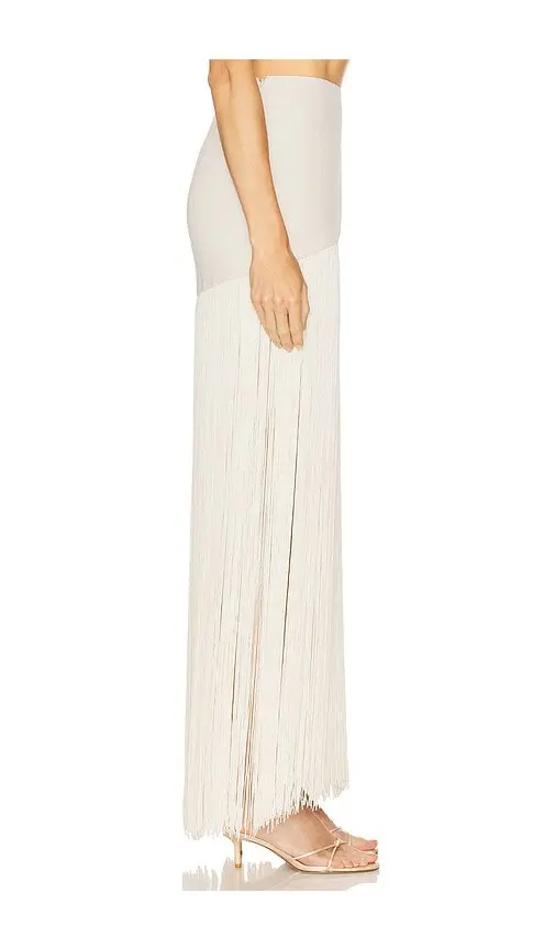 CAMILA COELHO Goldie Maxi Skirt In Beige