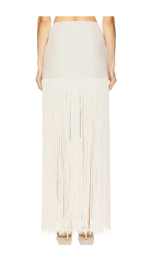 CAMILA COELHO Goldie Maxi Skirt In Beige