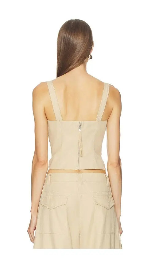 CAMILA COELHO Gigi Top - Beige