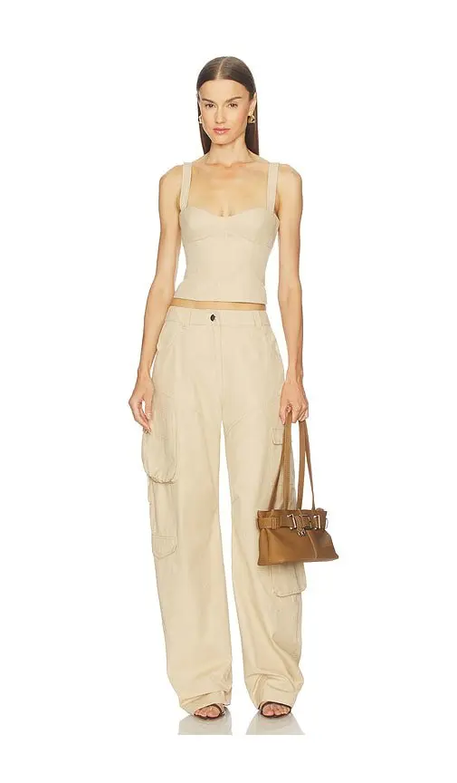 CAMILA COELHO Gigi Top - Beige