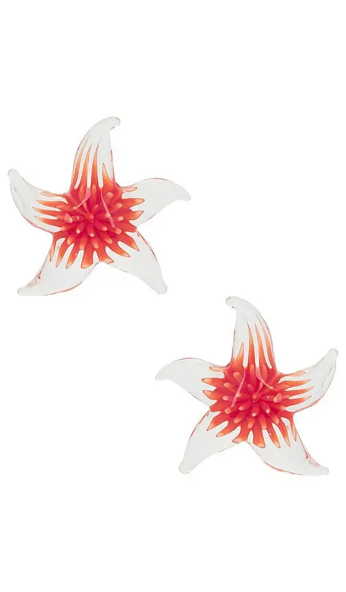 8 Other Reasons Glass Tide Earrings - Orange & Clear