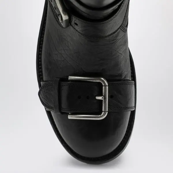 Dolce & Gabbana Leather Buckled Boots