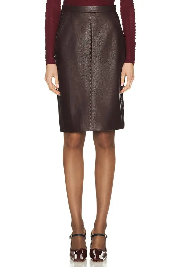 Ronny Kobo Dorian Skirt - Brown
