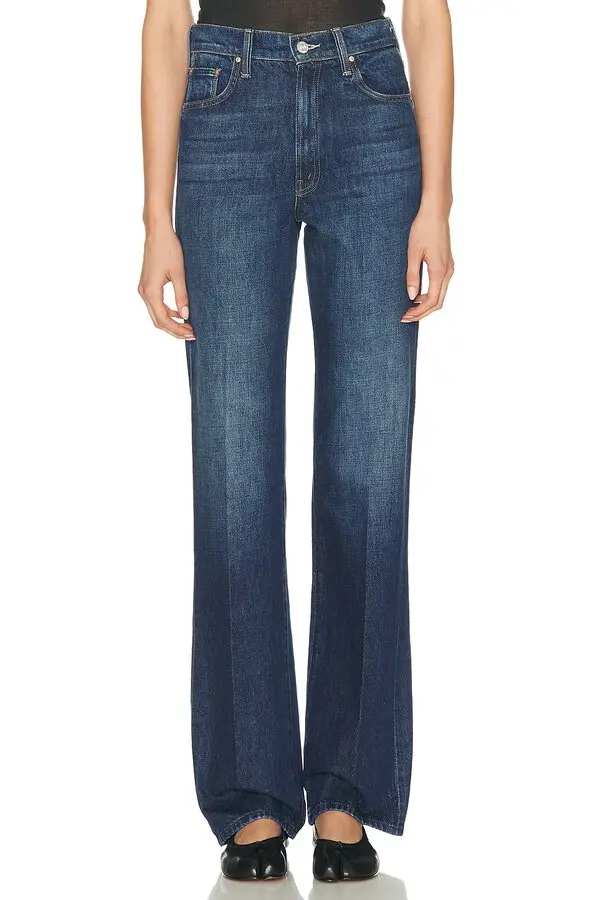 MOTHER The Rambler Zip Heel Jeans - Unplugged