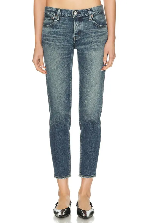 Moussy Vintage Brickell Tapered Jeans - Blue