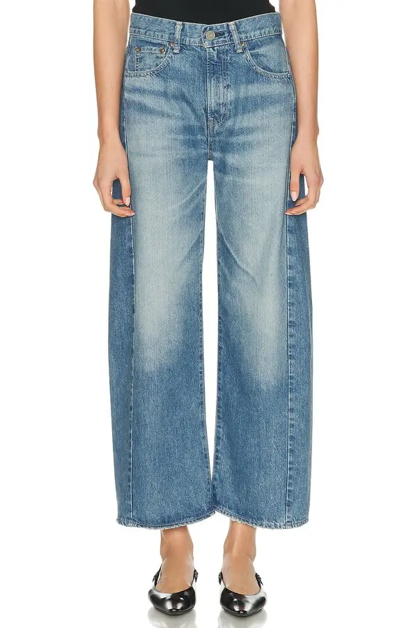 Moussy Vintage Bayard Side Line Cocoon Jeans - Blue