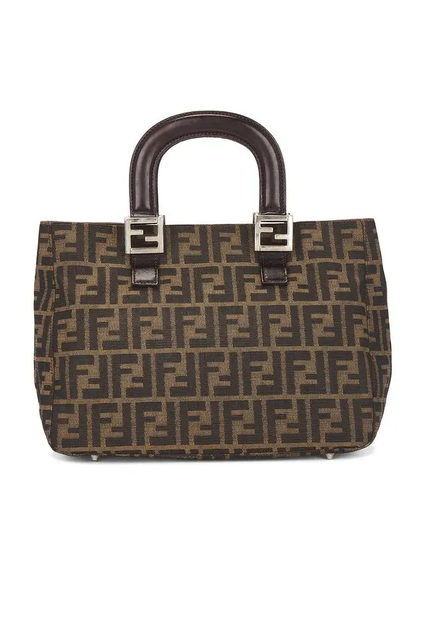 Fendi Zucca Handbag - Brown