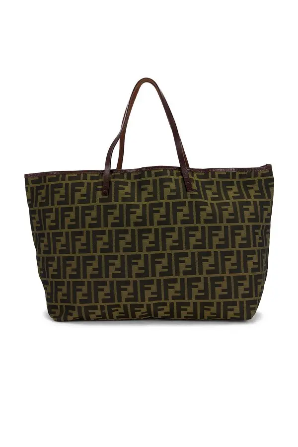 Fendi Zucca Roll Tote Bag - Brown