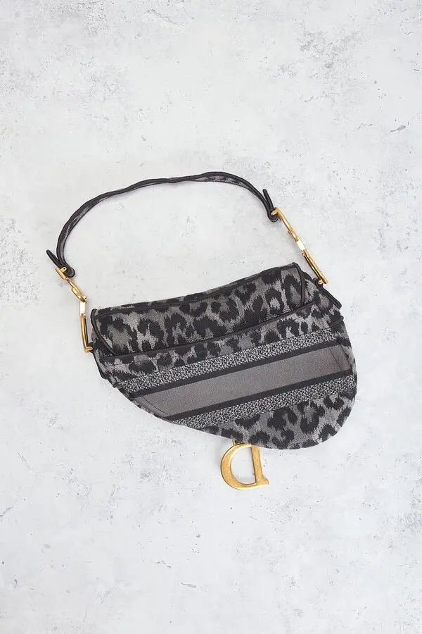Dior Saddle Bag - Grey