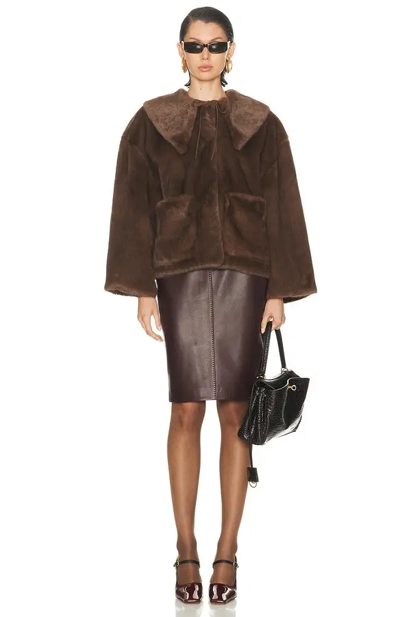 BY MALENE BIRGER Jacquie Faux Fur Jacket