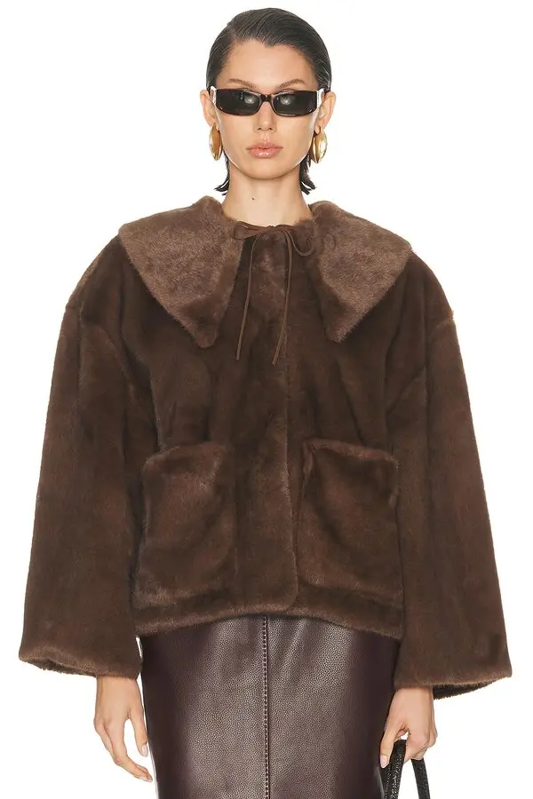 BY MALENE BIRGER Jacquie Faux Fur Jacket
