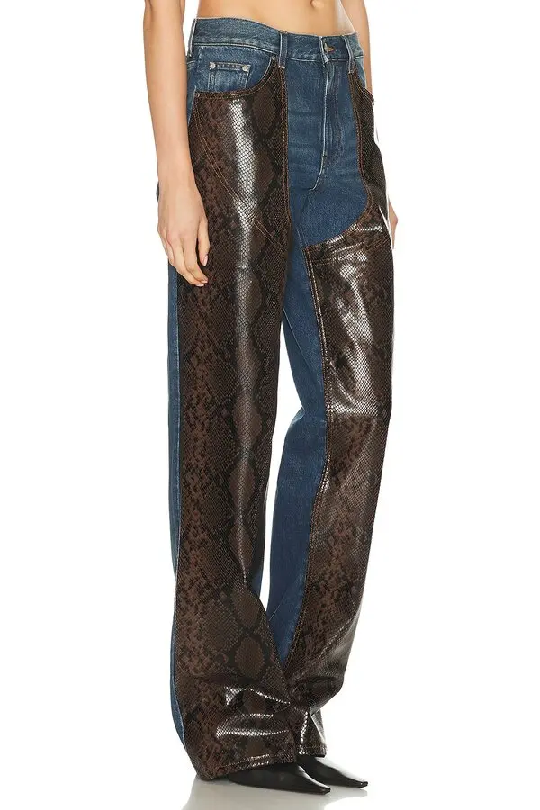 Stella McCartney Snake Chap Wide Leg