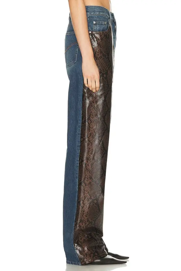 Stella McCartney Snake Chap Wide Leg