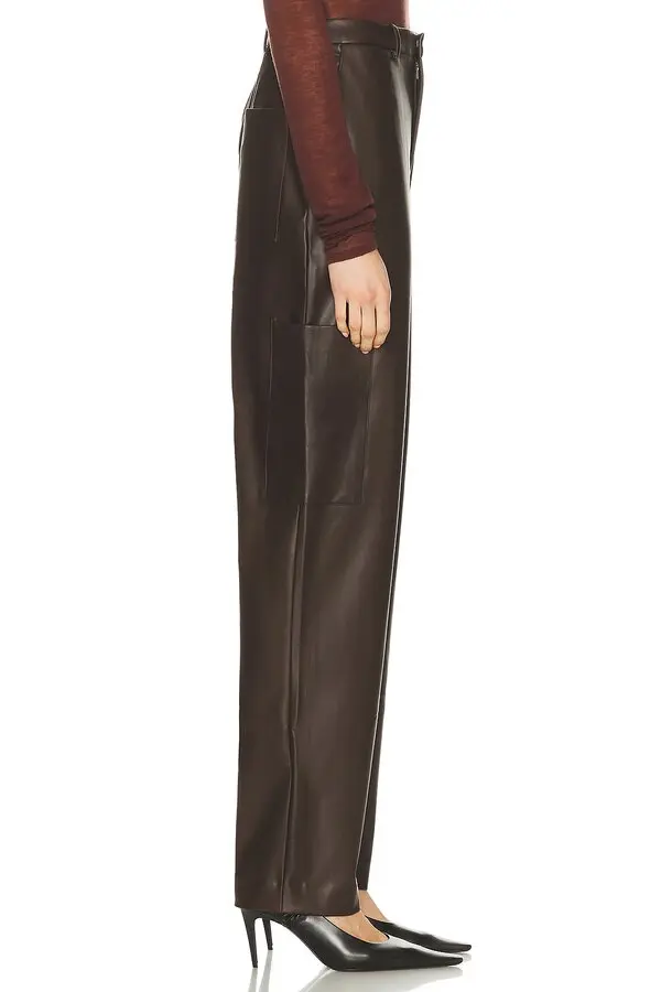 Lapointe Faux Leather Tapered Trouser