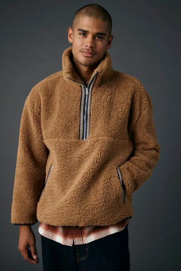 UGG Braid Fleece Half Zip Sweatshirt