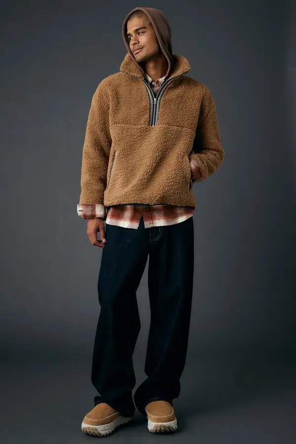 UGG Braid Fleece Half Zip Sweatshirt
