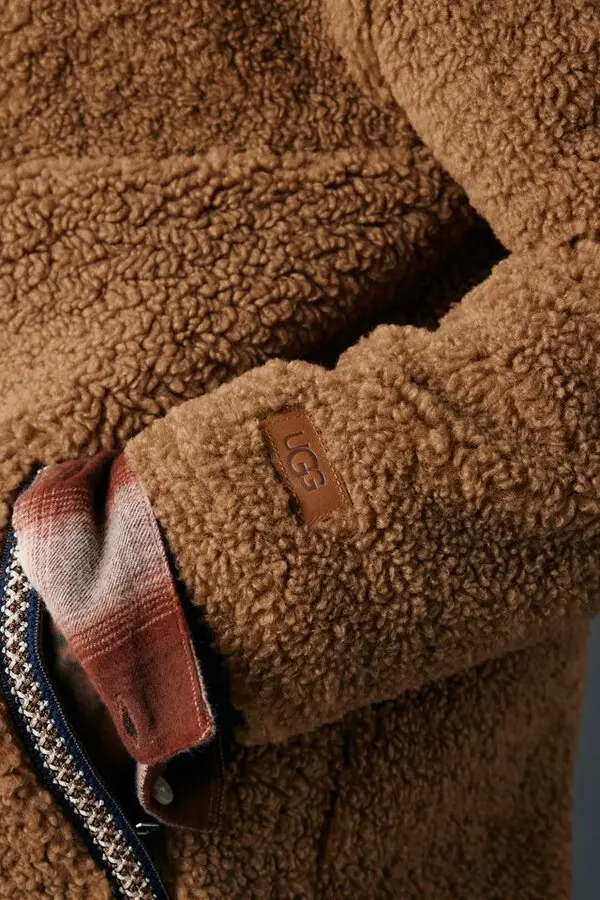 UGG Braid Fleece Half Zip Sweatshirt