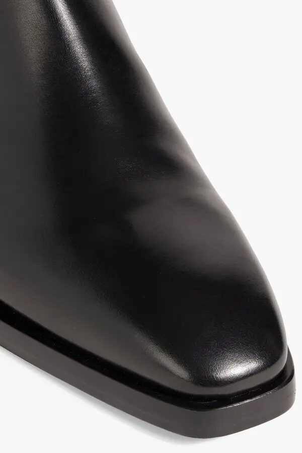 Ferragamo Fuerte Leather Boots In Black - 55% Off | Editorialist display picture 2