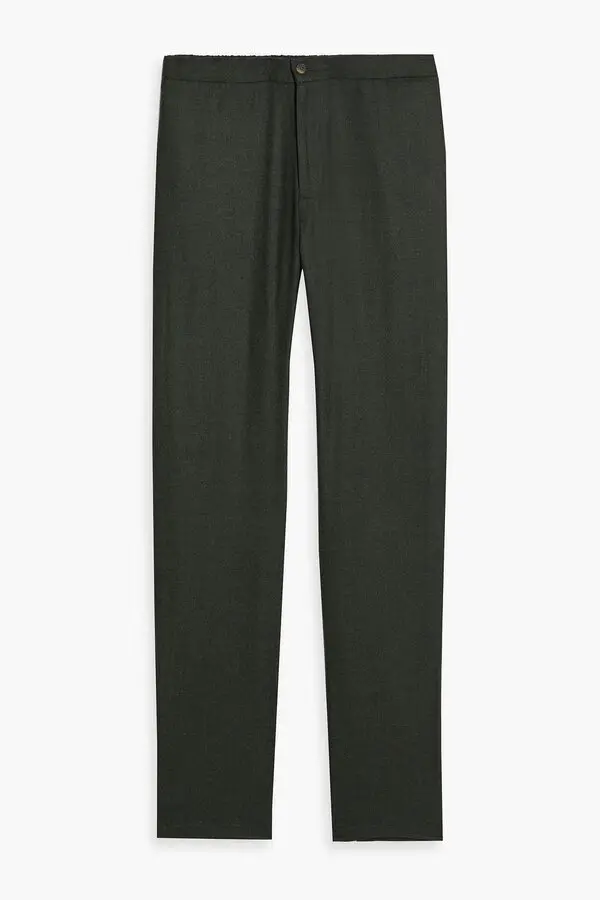 Boglioli Wool Trousers - Dark Green