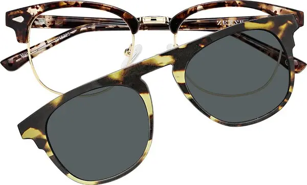 Zenni Browline Full Rim Frame Glasses - Tortoiseshell
