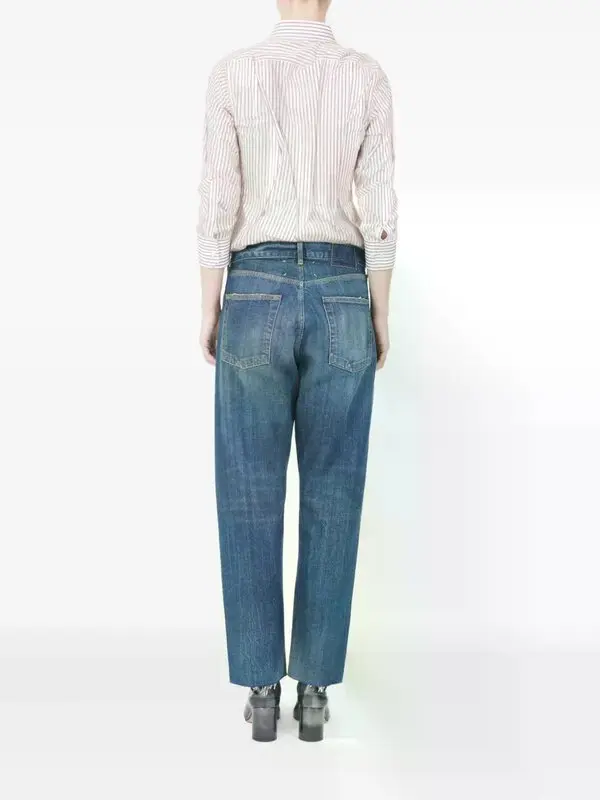 MAISON MARGIELA Five-pocket Raw-edge Jeans
