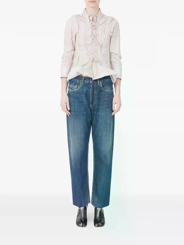 MAISON MARGIELA Five-pocket Raw-edge Jeans