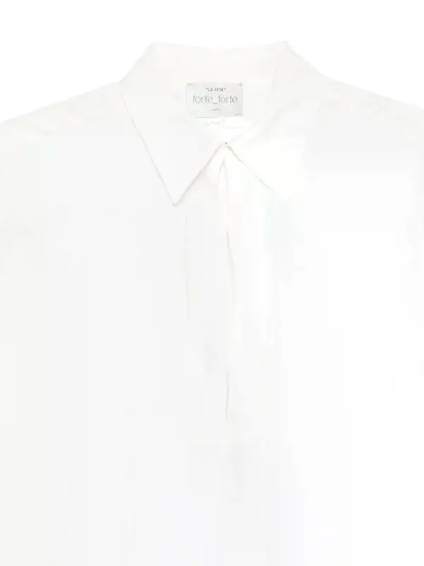 FORTE_FORTE Silk Blouse - White