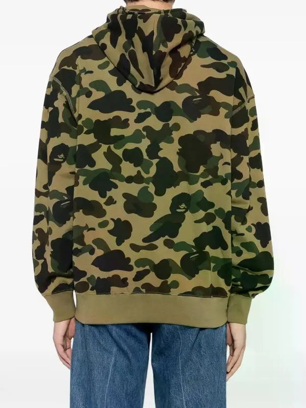 A BATHING APE Camouflage-print Hoodie - Green