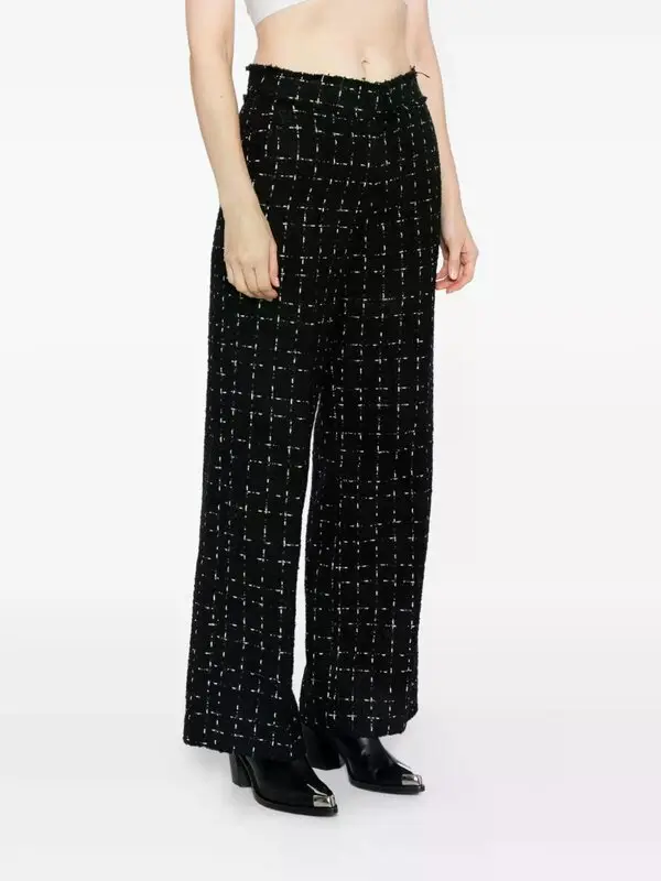 Karl Lagerfeld Logo-print Boucle Trousers