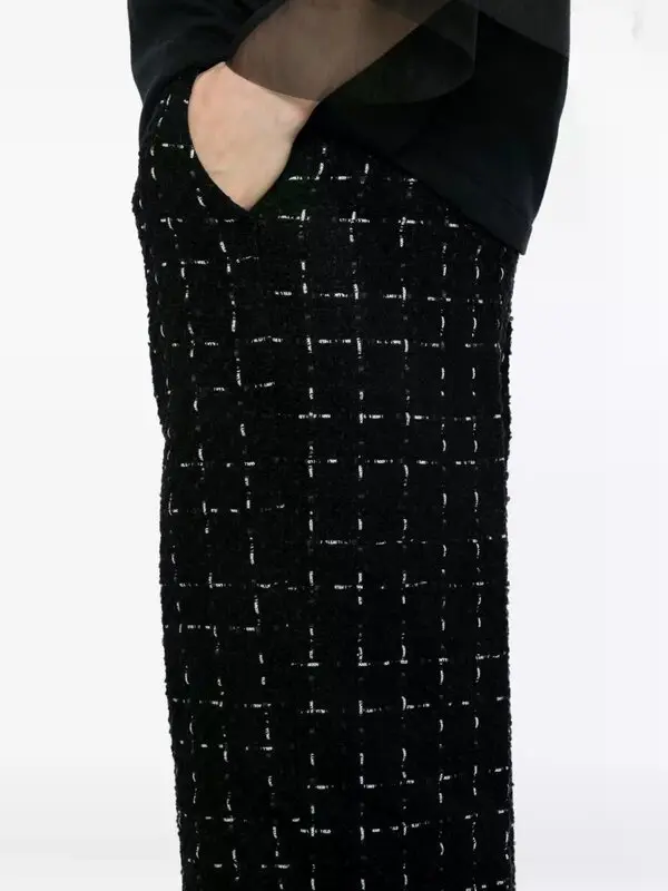 Karl Lagerfeld Logo-print Boucle Trousers