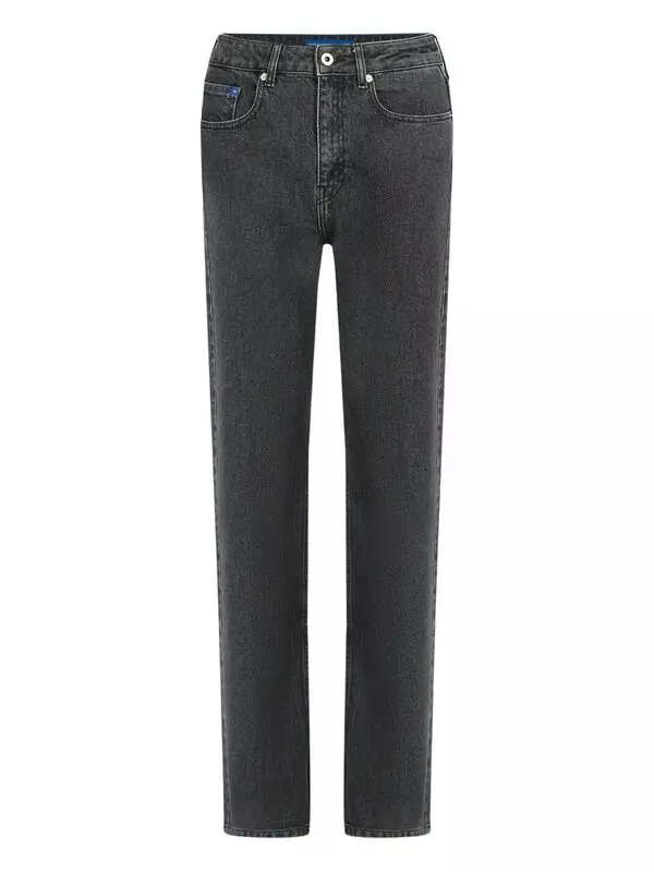 Karl Lagerfeld High-rise Straight Leg Jeans - Black