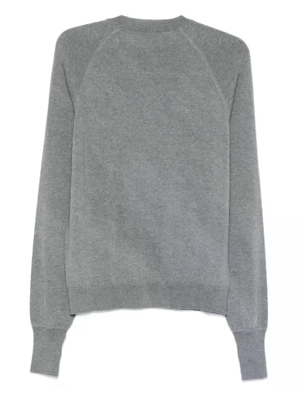 Eleventy Raglan-sleeve Crewneck Sweater - Grey