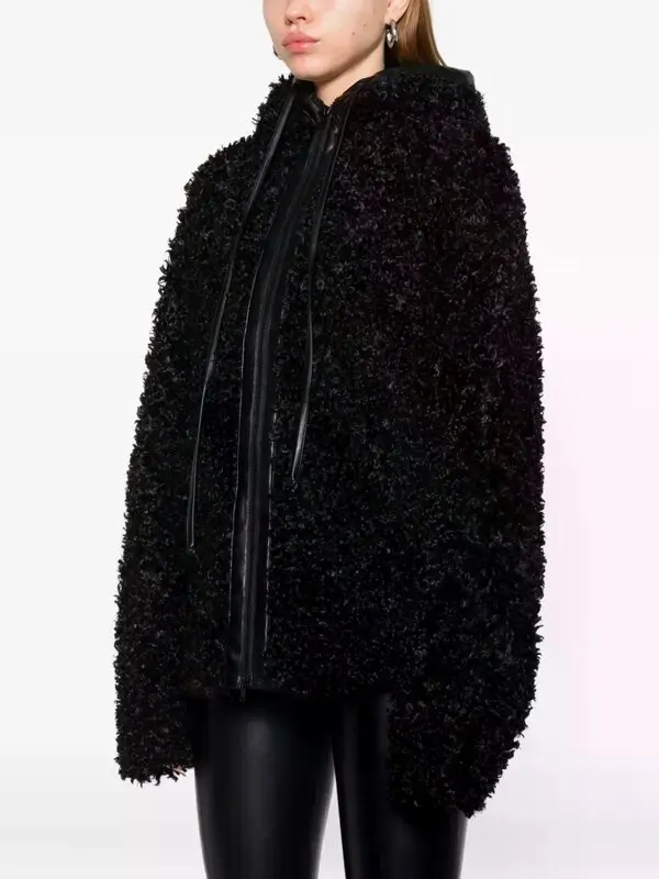 Norma Kamali Faux Fur Long Coat